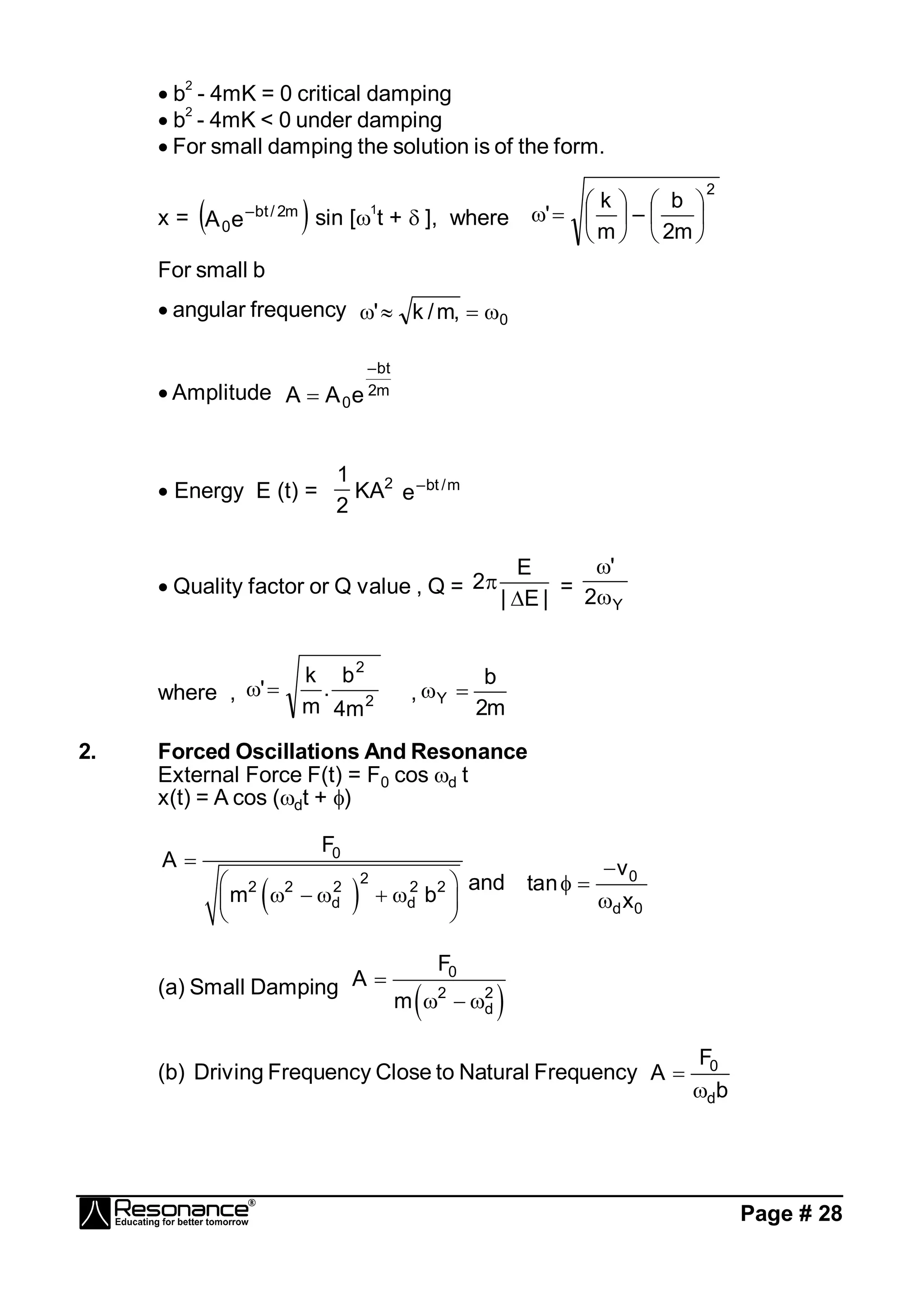 formula sheet.pdf | Physics | Science