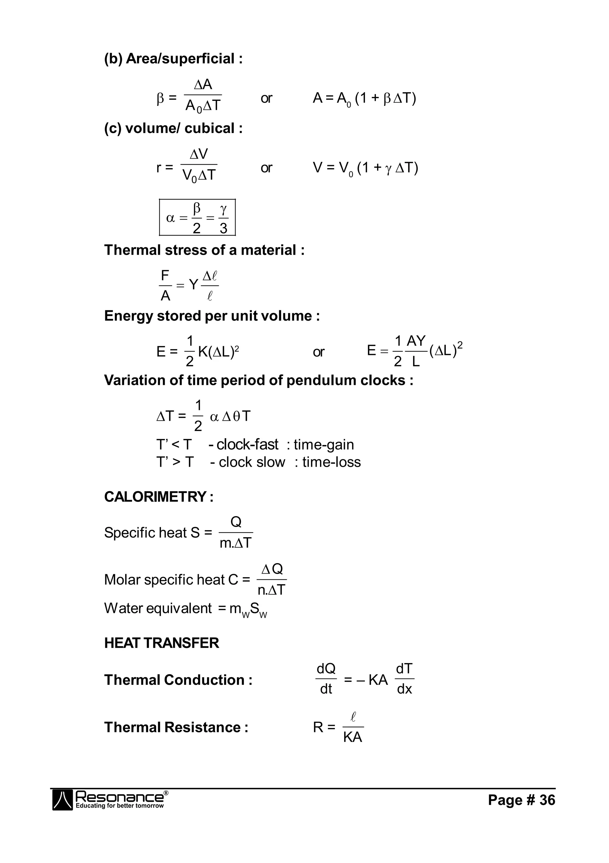 formula sheet.pdf | Physics | Science