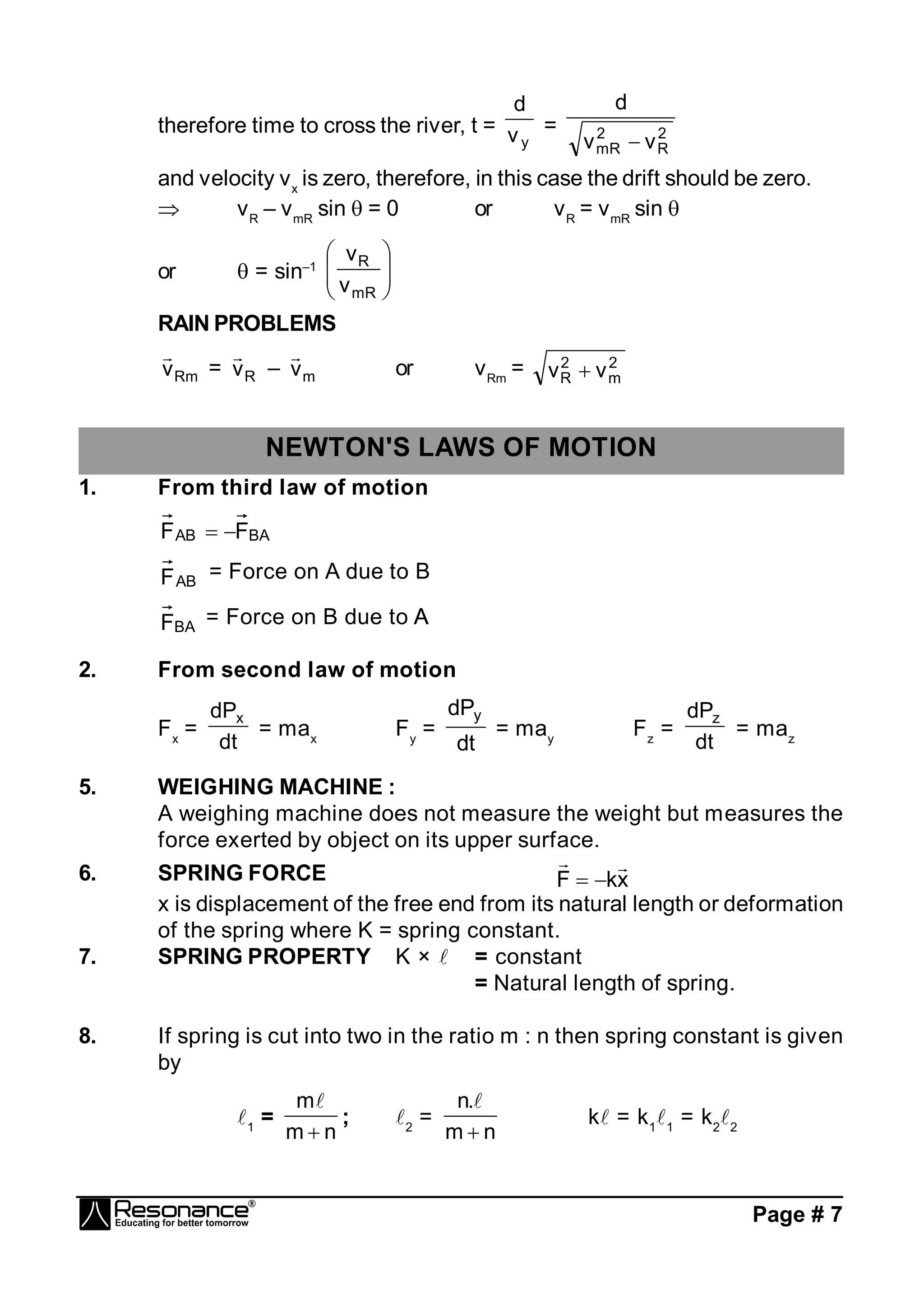 formula sheet.pdf | Physics | Science