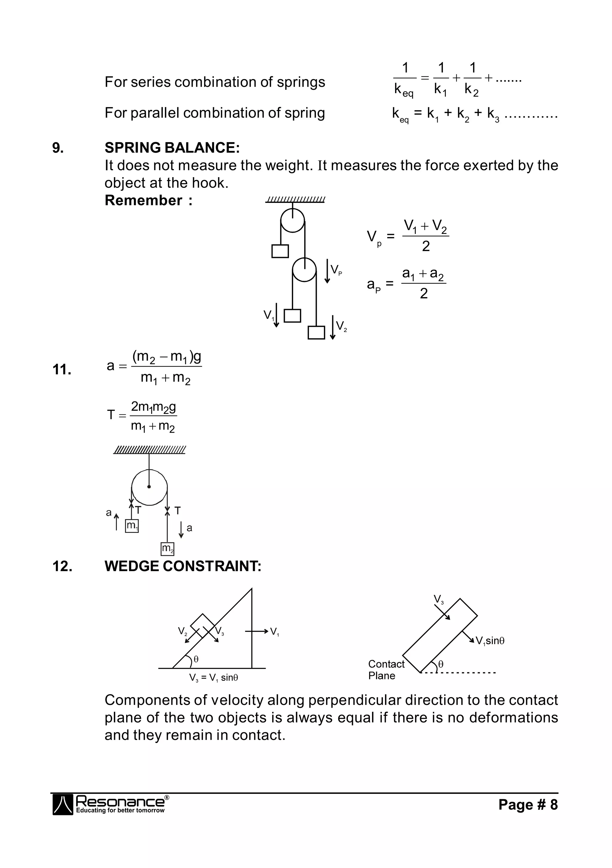 formula sheet.pdf | Physics | Science