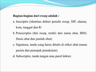 Formulasi dasar farmasi[1] | PPT