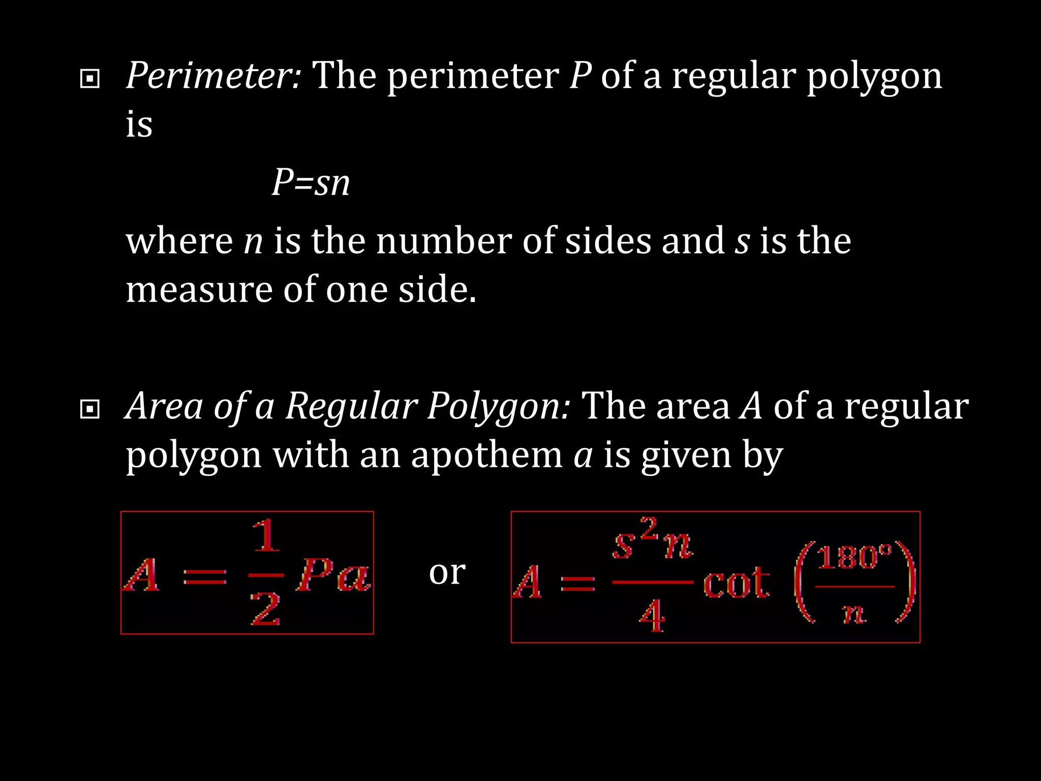 Formulas in Polygons | PPT
