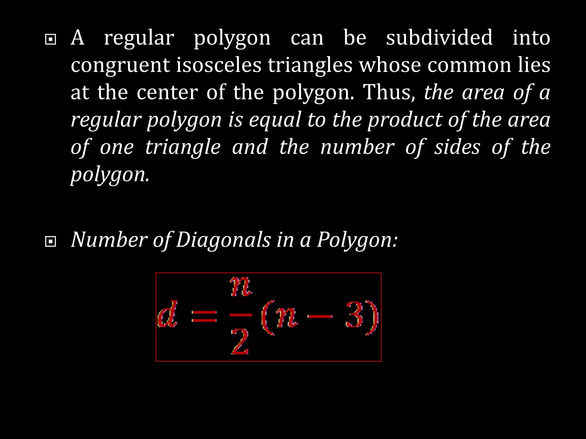 Formulas in Polygons | PPT