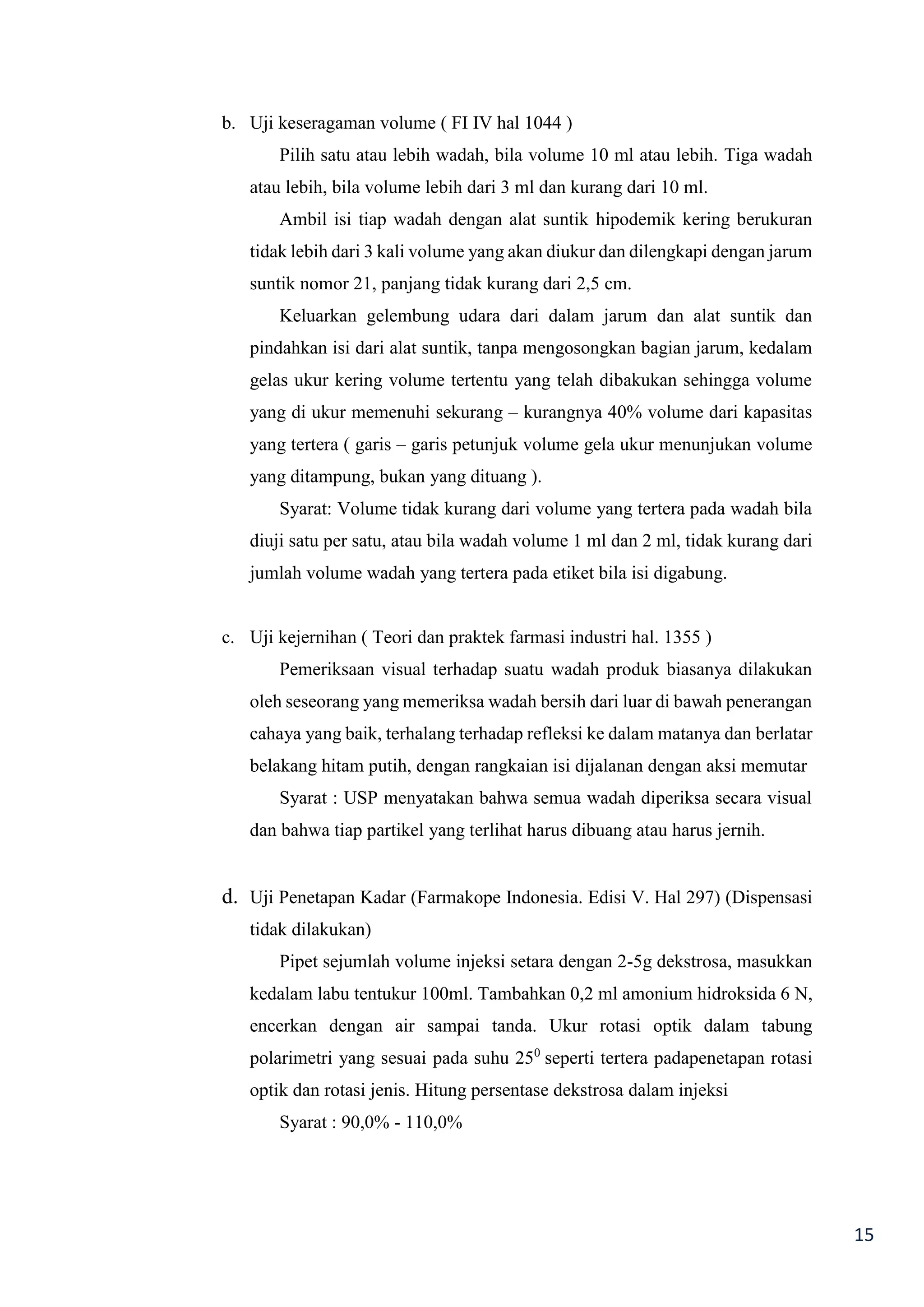Formulasi Sediaan Steril Injeksi Ampul Hemostatik | PDF