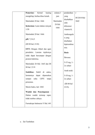 Formulasi Sediaan Steril Injeksi Ampul Hemostatik | PDF