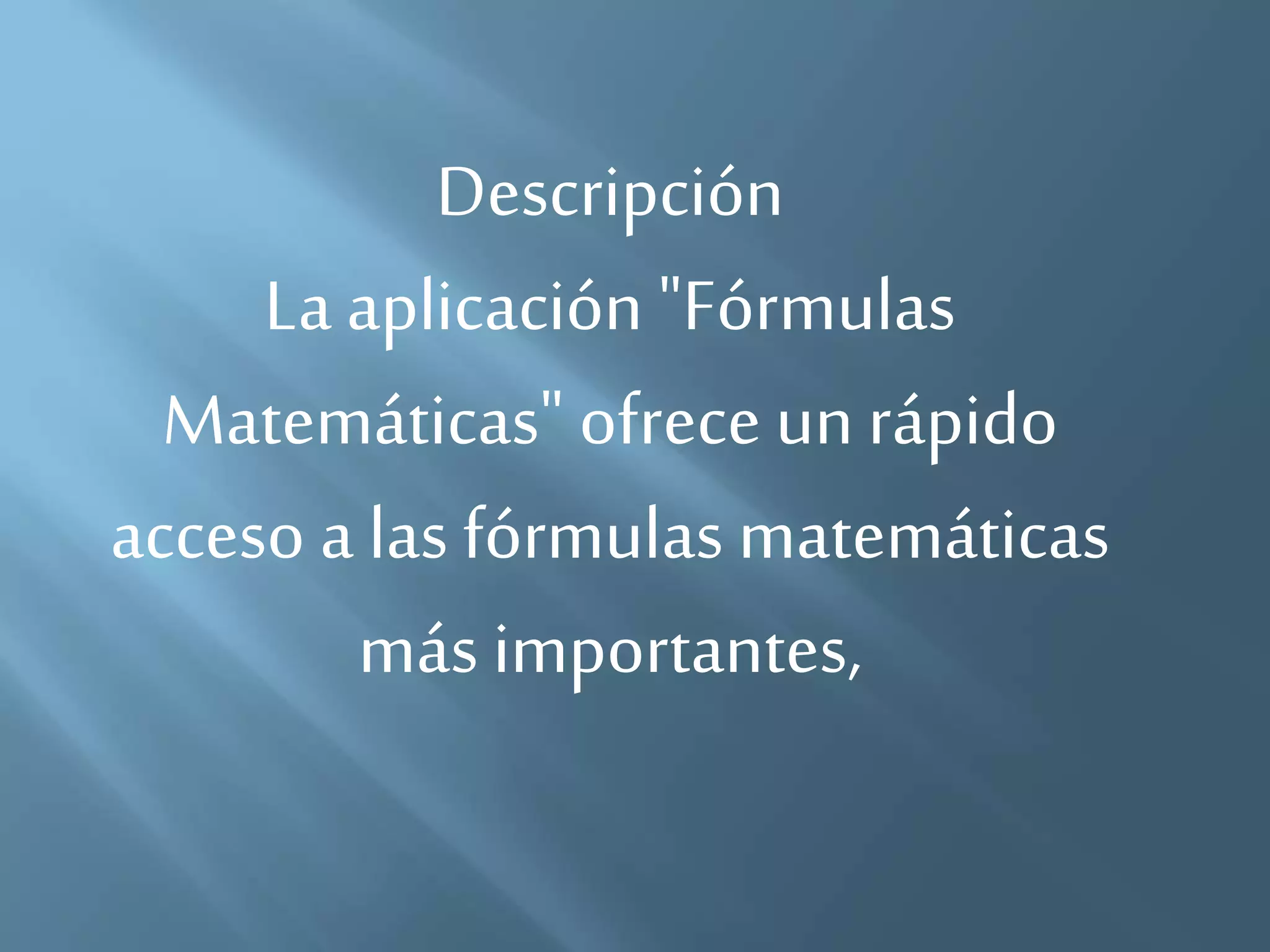 Formulas matemáticas | PPTX