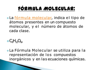 Clase de Química I, Formulas químicas | PPTX