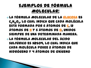 Formulas Químicas de Tomas Suarez Palermo | PPTX