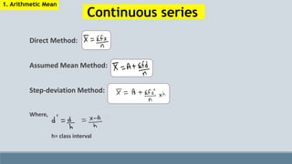 Formulas to measure_central_tendency_(mean,_median,_mode) | PPTX
