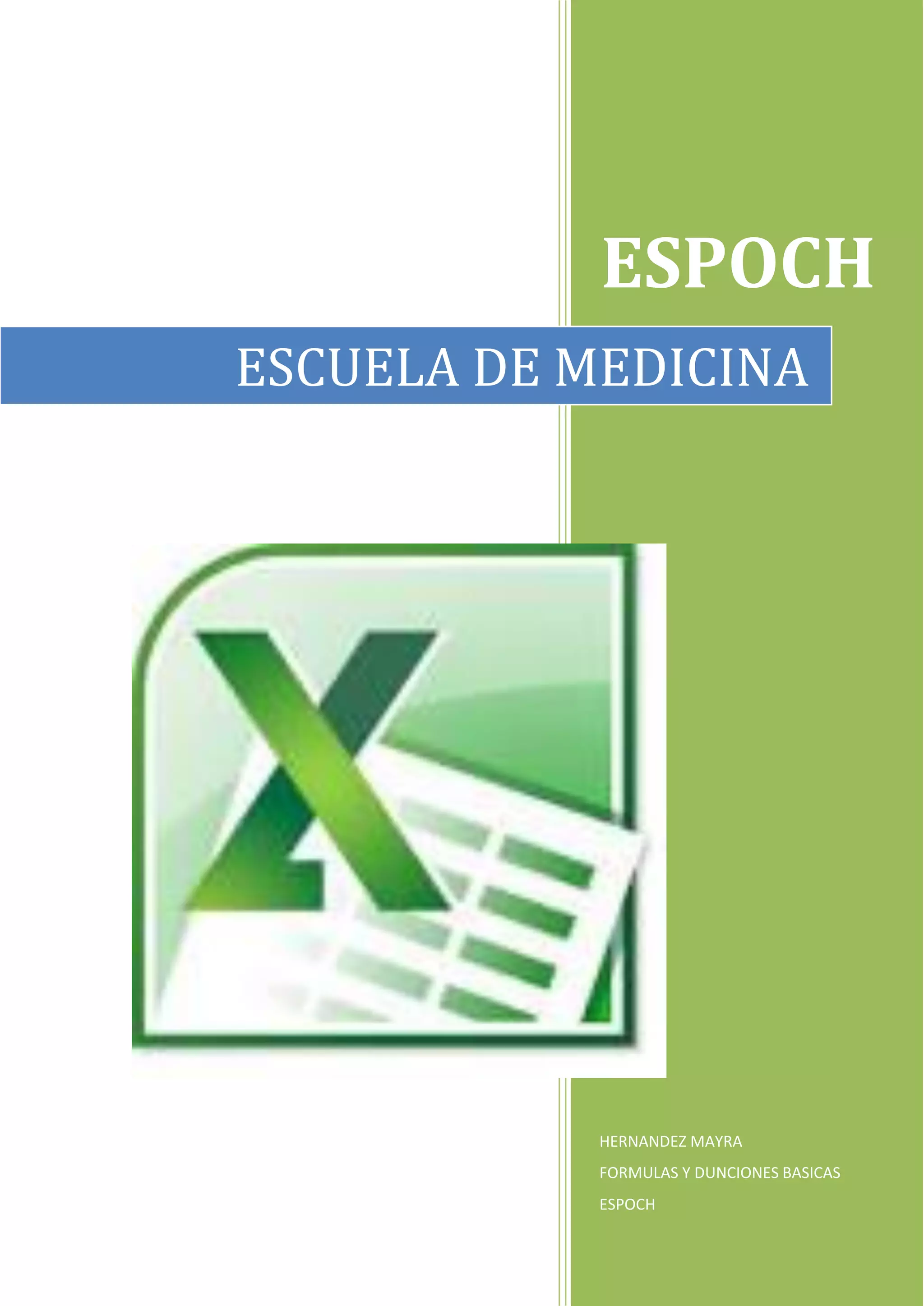 Formulas y funciones basicas en excel | PDF