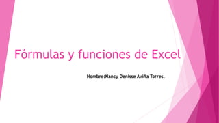 Formulas y funciones de excel | PPTX
