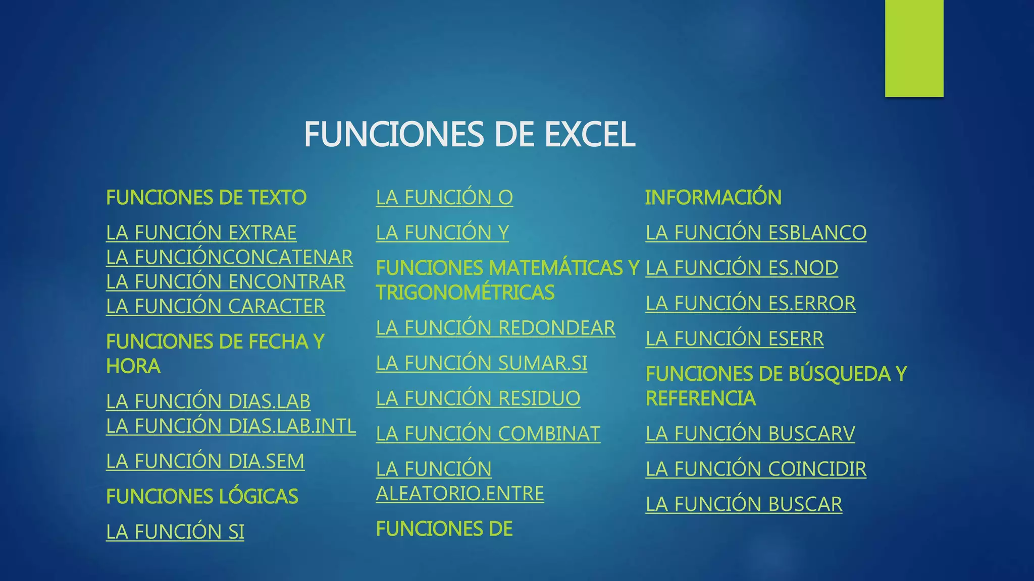 Que hace la funcion residuo en excel foto - Explorandofrancia.com