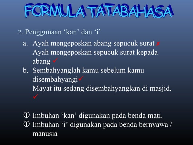 Formula tatabahasa 2005 | PPT