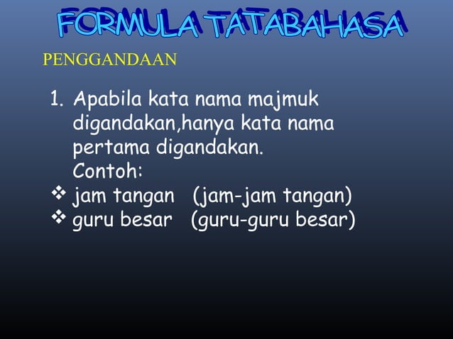 Formula tatabahasa 2005 | PPT