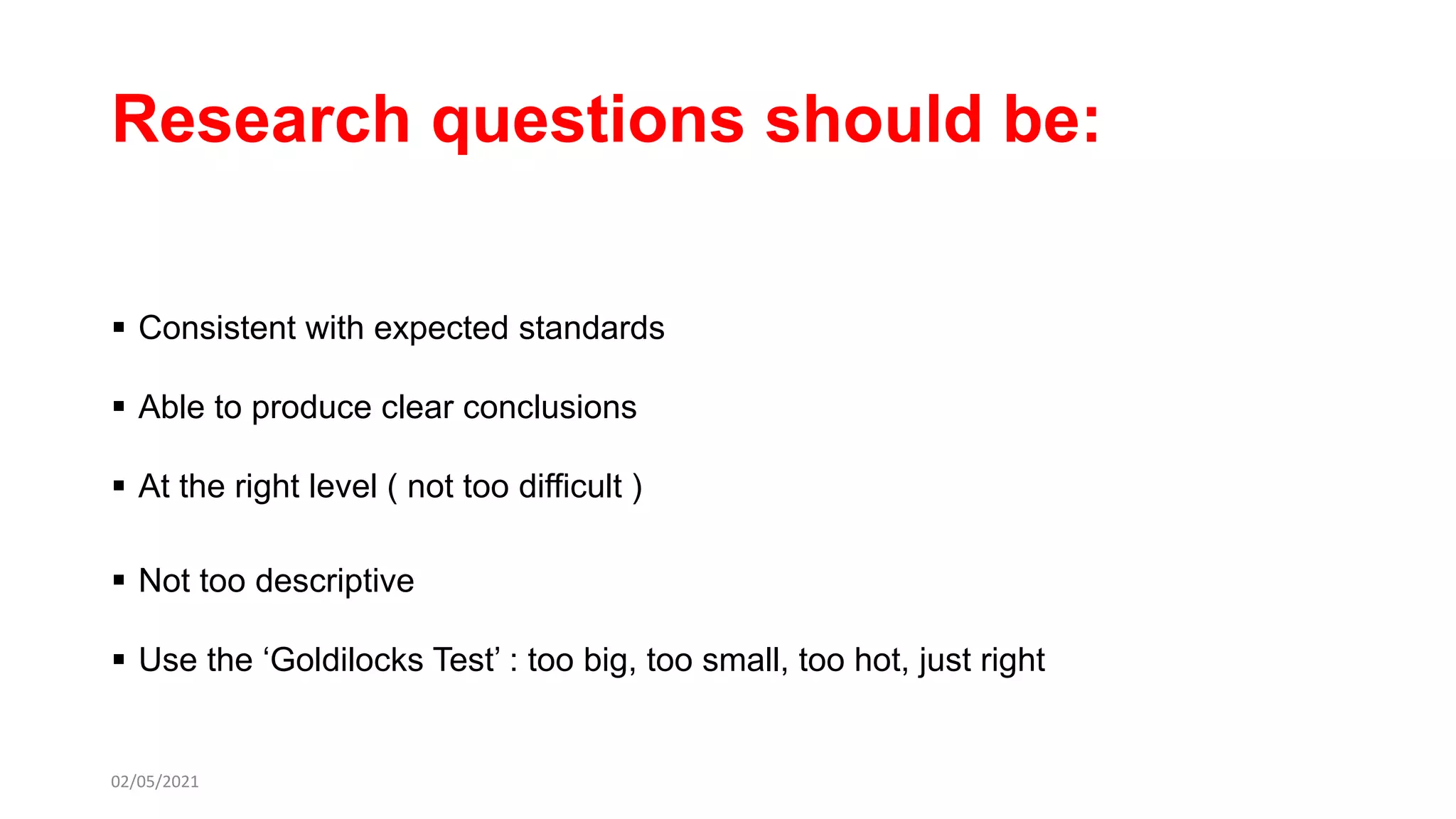 Formulateing research question and hypothesis testing | PPT