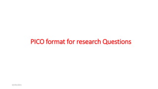 Formulateing research question and hypothesis testing | PPT
