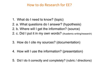 Formulate research topic and question@Extended Essay | PPTX