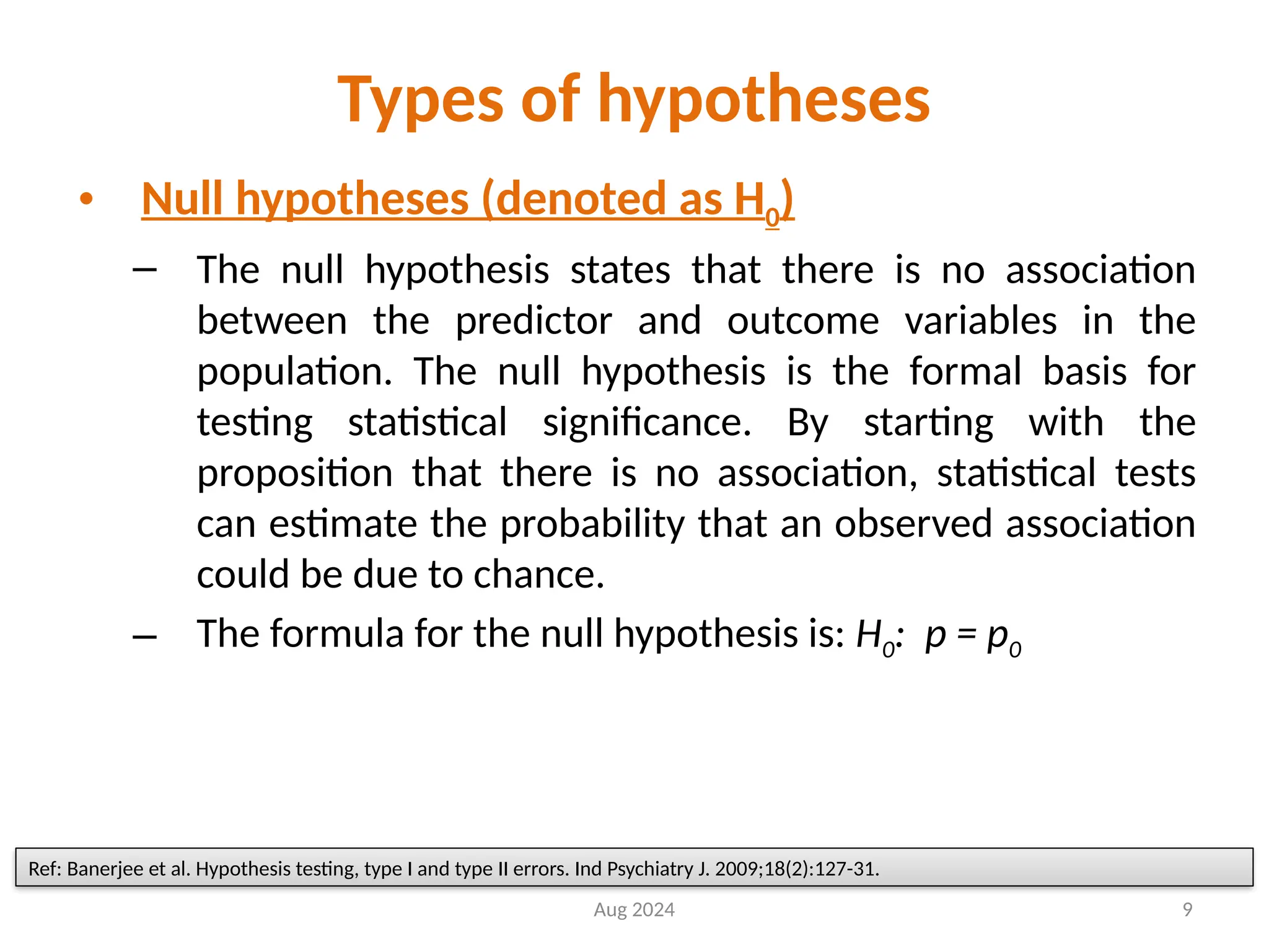 Formulating a Research Hypothesis - Basics | PPTX