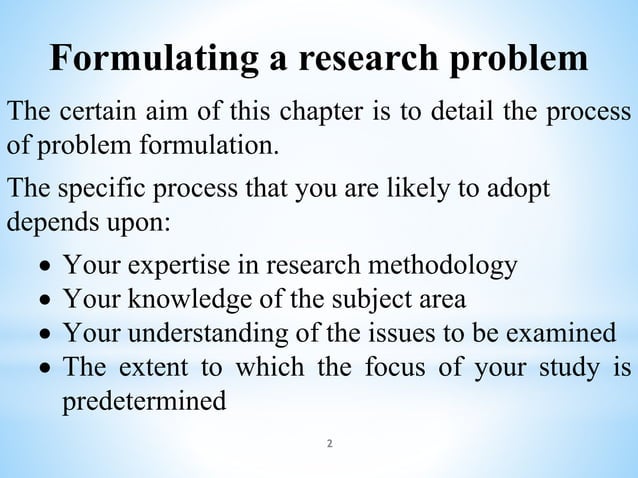 Formulating A Research Problem | PPT