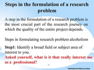 Formulating a research problem | PPTX