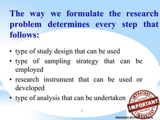 Formulating a research problem | PPTX