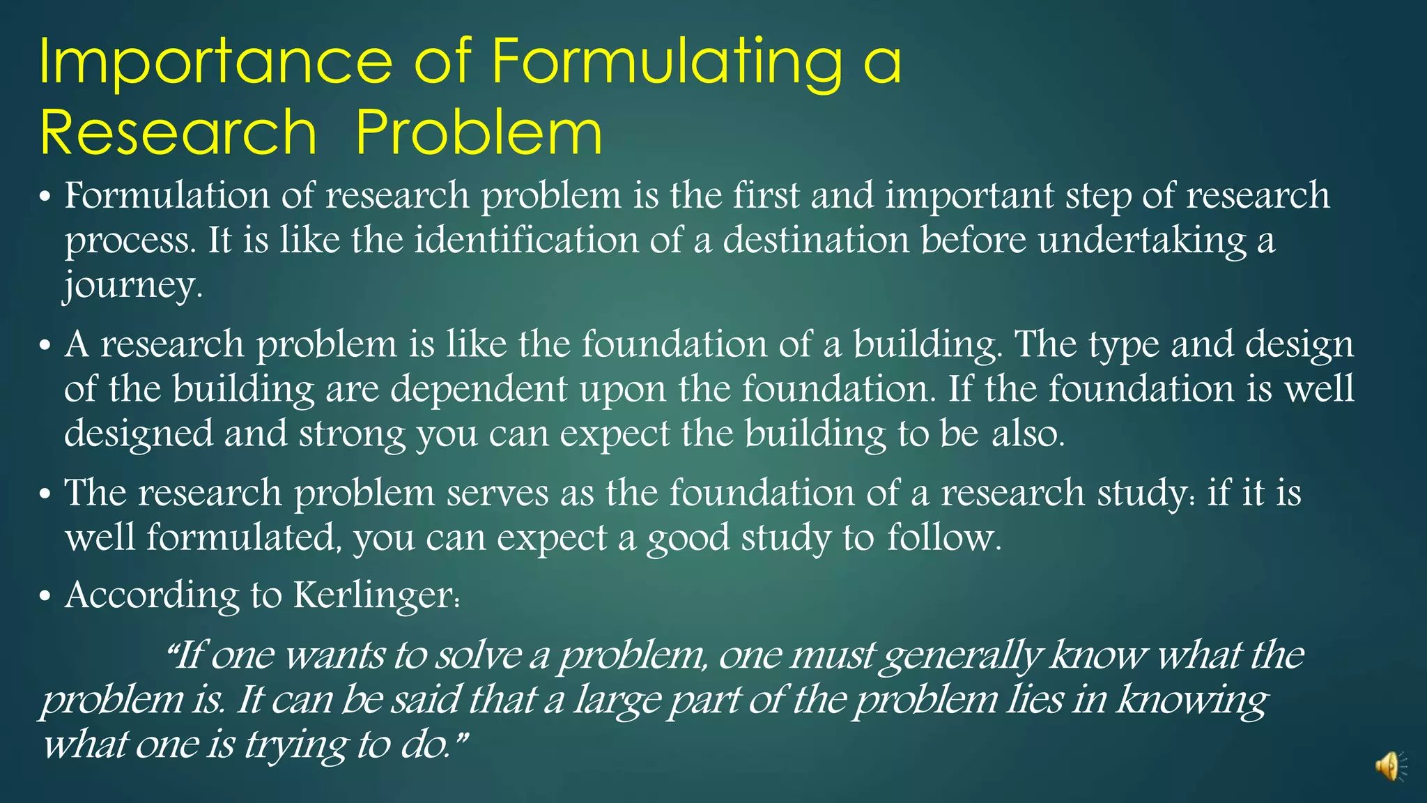 Formulating a research problem | PPTX