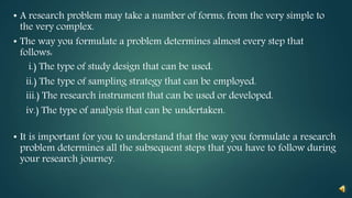 Formulating a research problem | PPTX