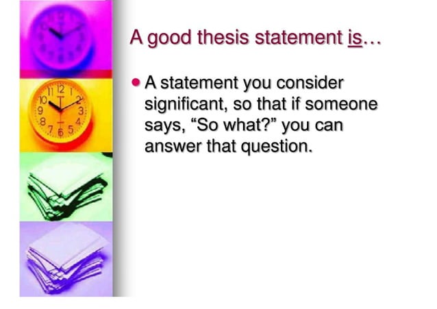 Formulating A Thesis Statement | PDF