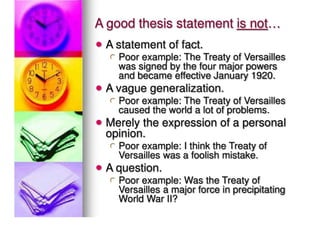 Formulating A Thesis Statement | PDF