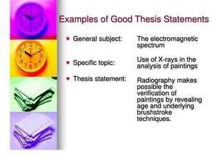 Formulating A Thesis Statement | PDF