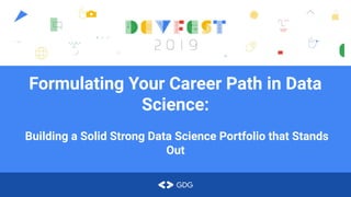 Formulating career path in data science (1) | PPT
