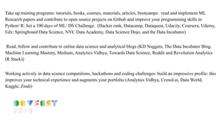 Formulating career path in data science (1) | PPT