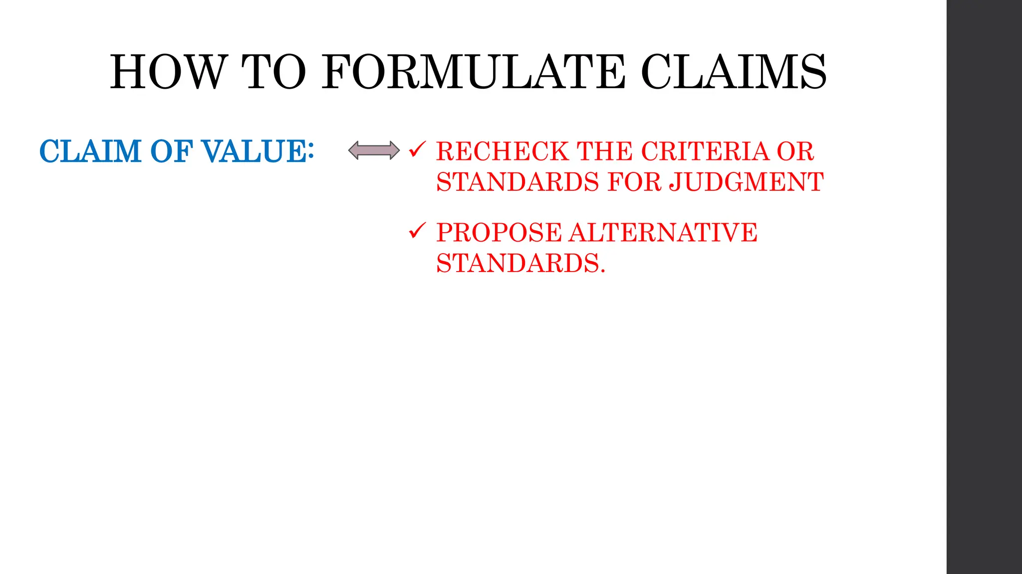 FORMULATING CLAIMS OF FACT, POLICY AND VALUE.pptx