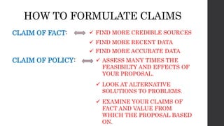 FORMULATING CLAIMS OF FACT, POLICY AND VALUE.pptx