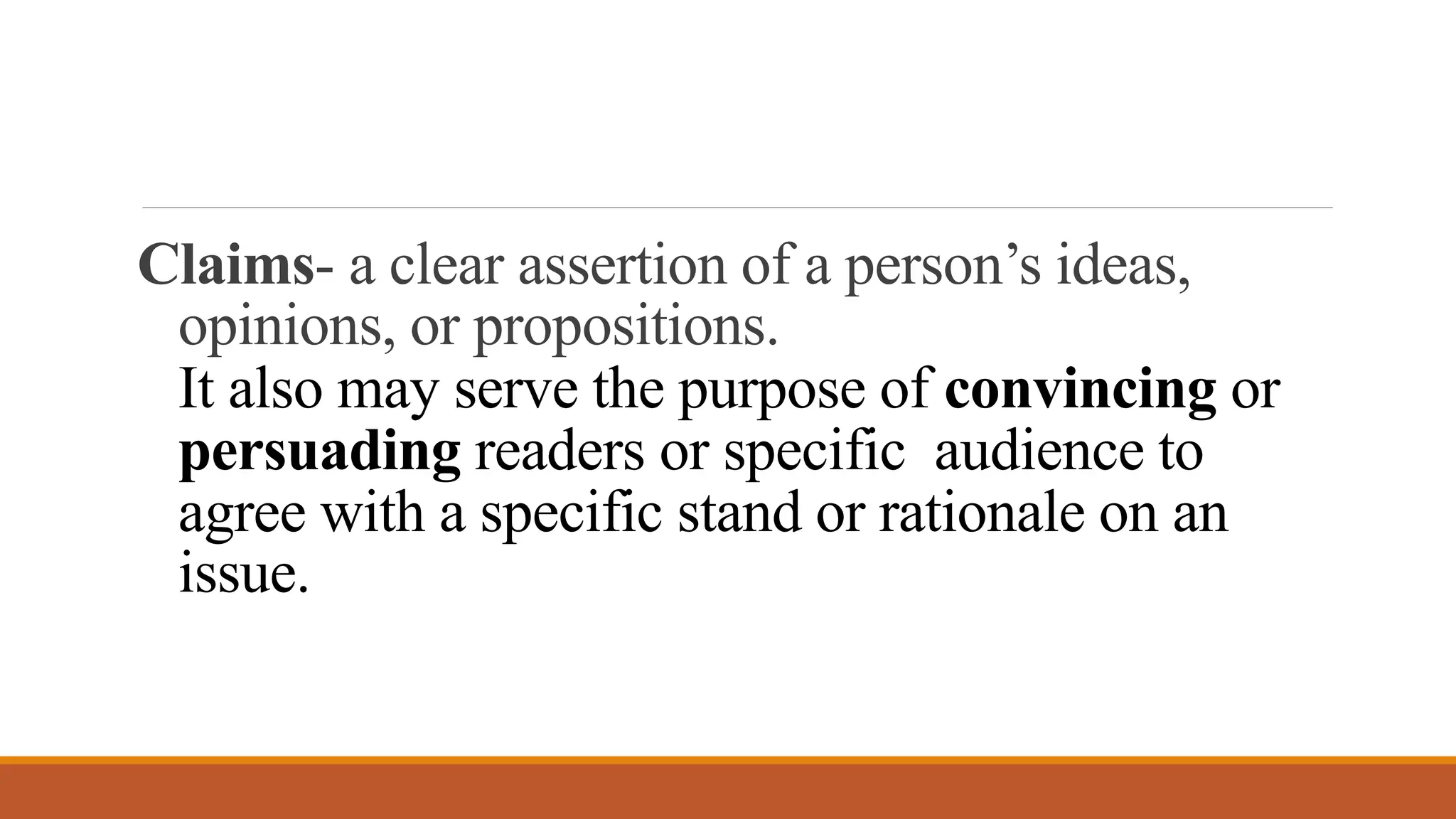 Formulating Claims of Fact, Policy and Value.pptx