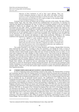 Formulating coherent science and technology policies in nigeria | PPT