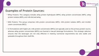 Formulating Dairy Protein Beverages | Food Research Lab | PPTX