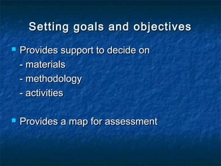 Unit 1 Formulating goals and objectives | PPT