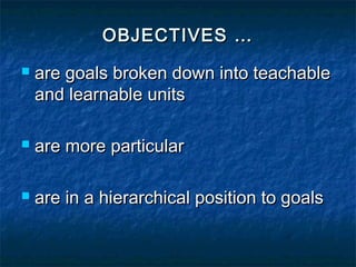 Unit 1 Formulating goals and objectives | PPT