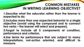 FORMULATING LEARNING OBJECTIVE IN HEALTH EDUCATION | PPT