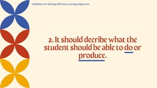 Formulating Learning Objectives.pdf | Educational Assessment | Education
