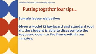 Formulating Learning Objectives.pdf | Educational Assessment | Education