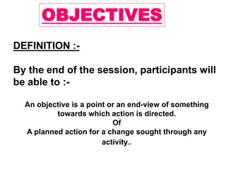 formulating OBJECTIVES 100 (Personal objectives).pptx