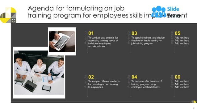 Formulating On Job Training Program For Employees Skills Improvement Powerpoint Presentation Slides