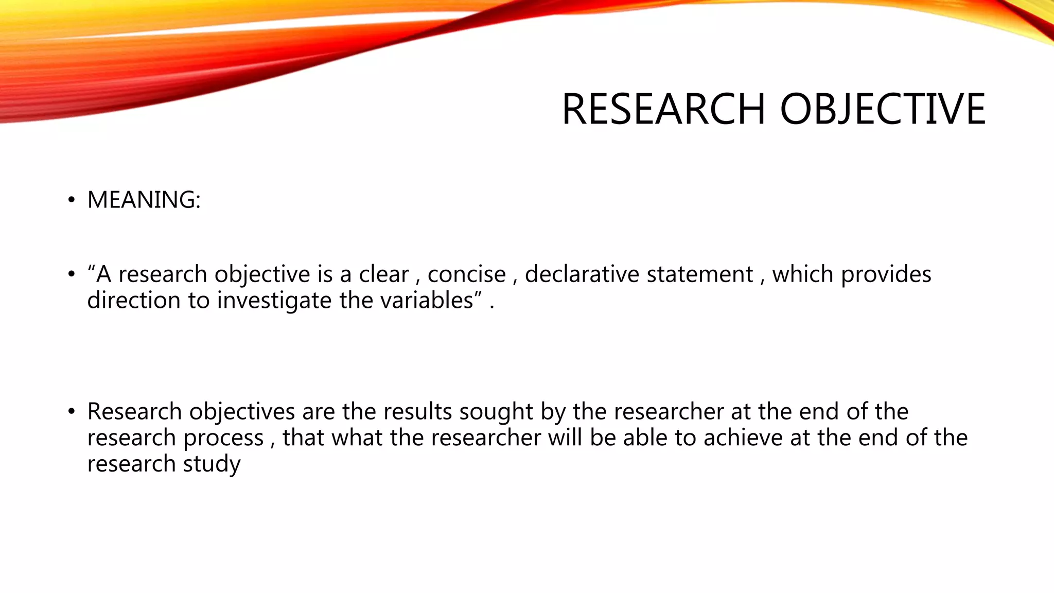 Formulating research objectives | PPTX