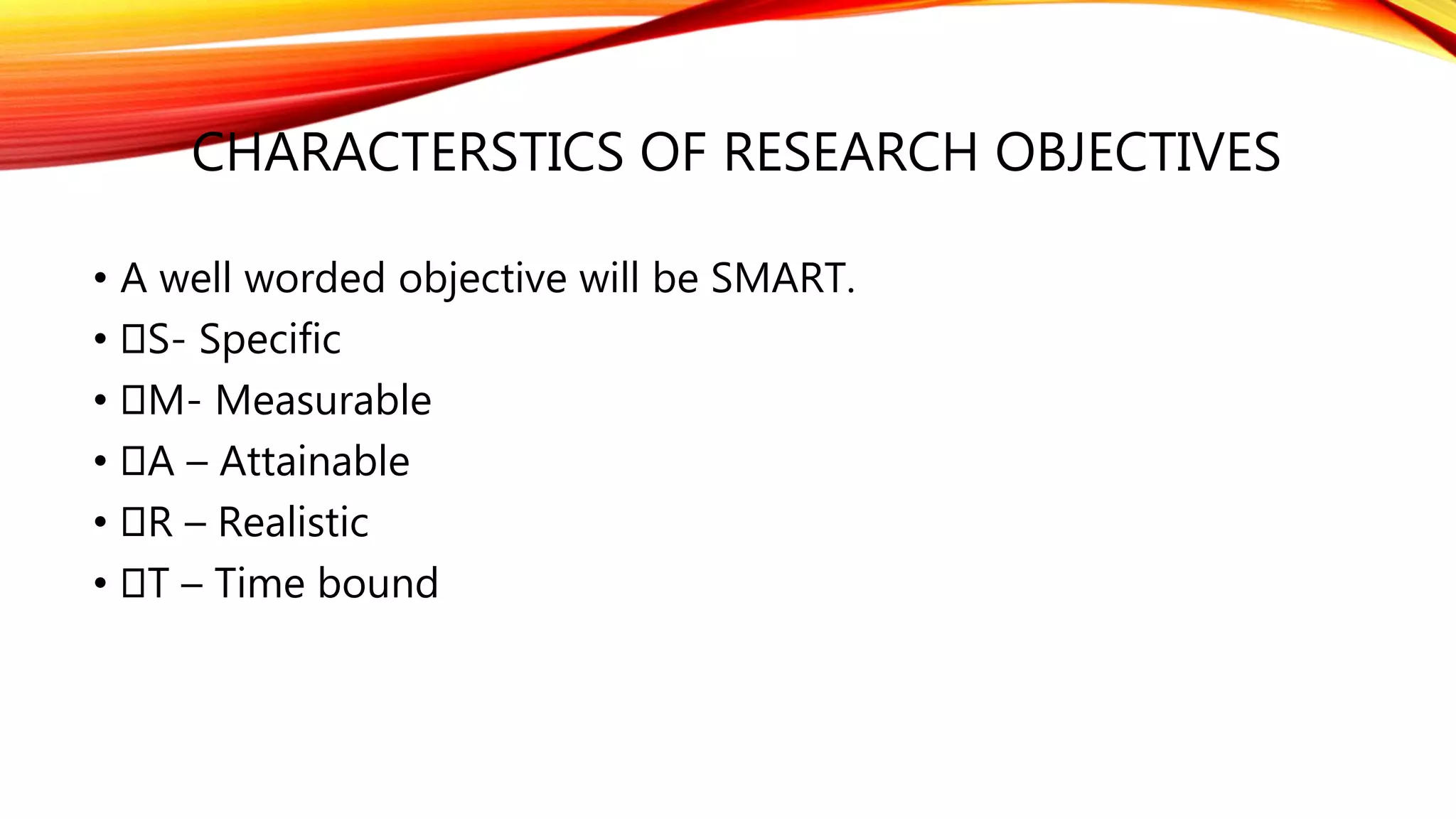 Formulating research objectives | PPTX