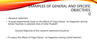 Formulating research objectives | PPTX