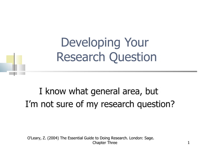 Formulating research questions | PPT | Educational Assessment | Education