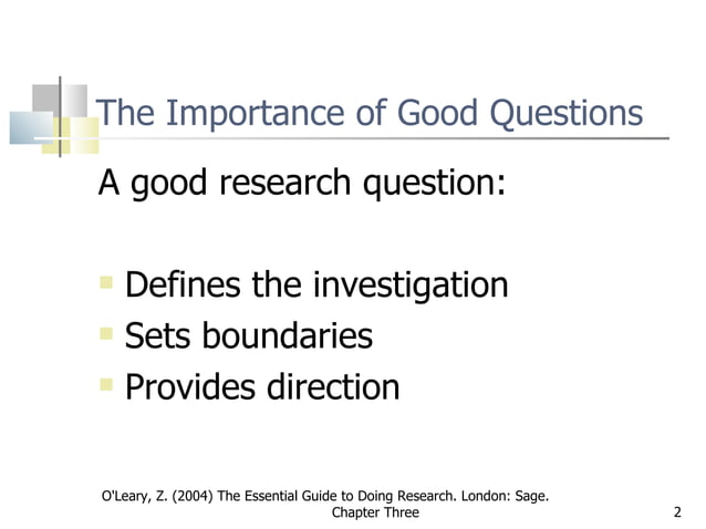 Formulating research questions | PPT | Educational Assessment | Education