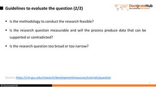 Formulating research questions | PPTX